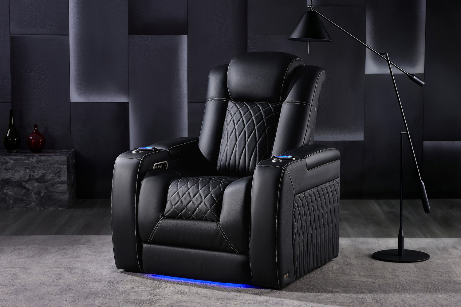 Vorlux Tarantino Italian Leather Home Theater Seating | 3-Motor Power ...